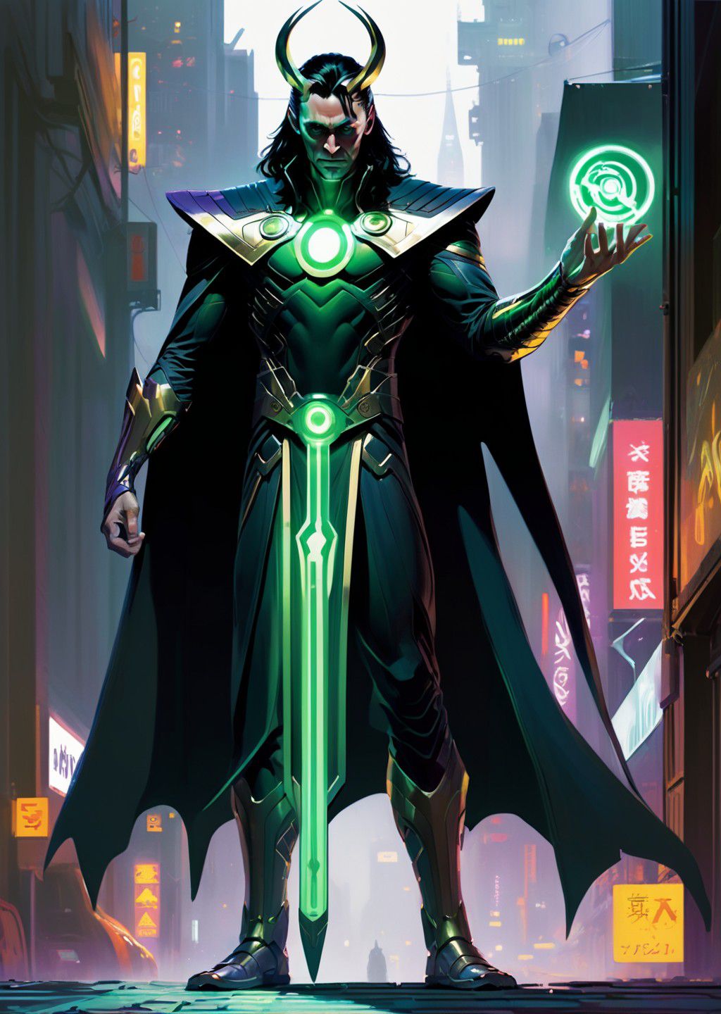 Así se vería Loki en estilo cyberpunk según una inteligencia artificial ...