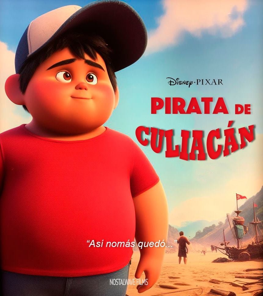 El Pirata de Culiacán versión Pixar: así lo imagina la Inteligencia ...