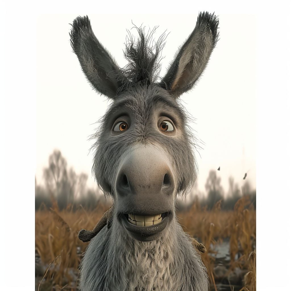 Shrek Burro Loco