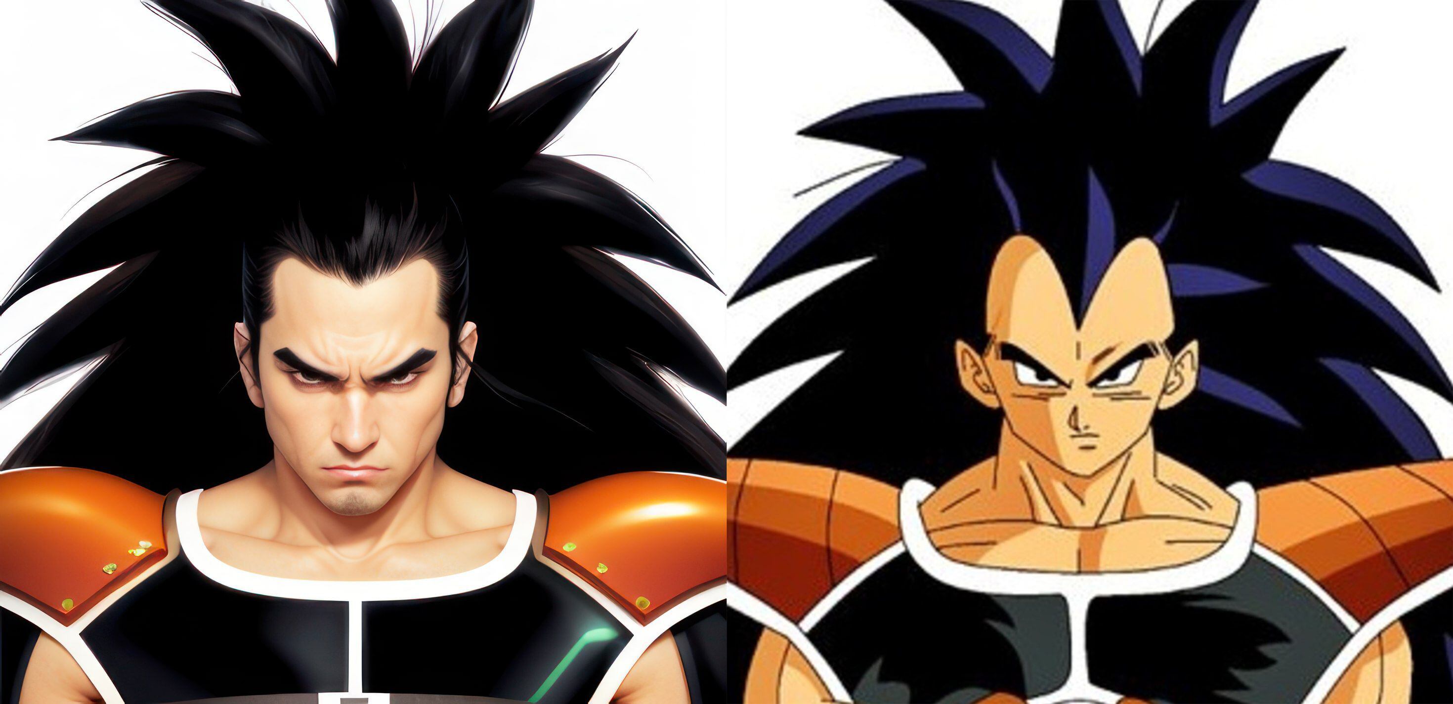 Así se vería Raditz en la vida real según la Inteligencia Artificial ...