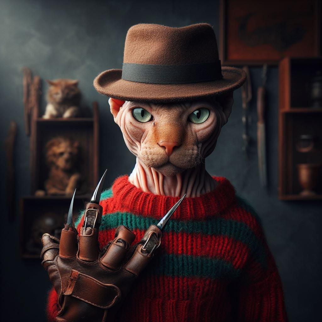 Así se verían los monstruos del cine de terror como gatos, según ...