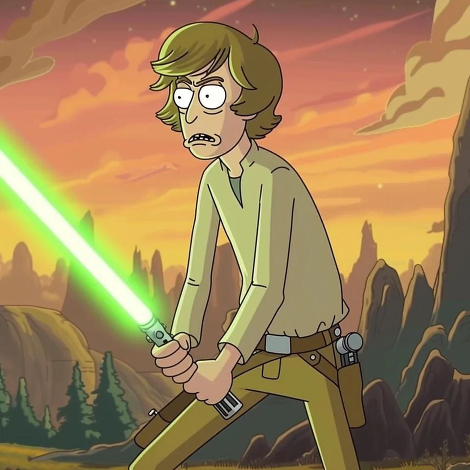 Así se vería Star Wars animado como Rick & Morty, una genial ...