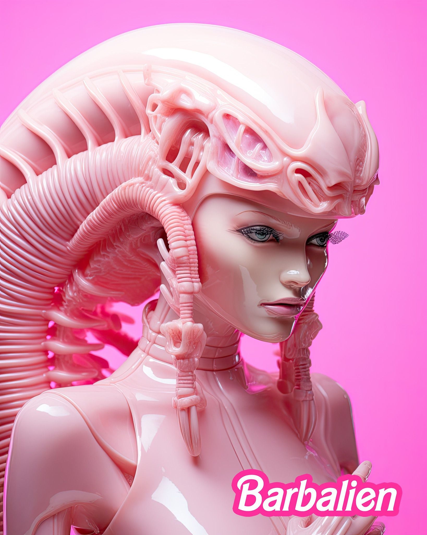 Así se vería "Alien" en el estilo de Barbie según una inteligencia ...