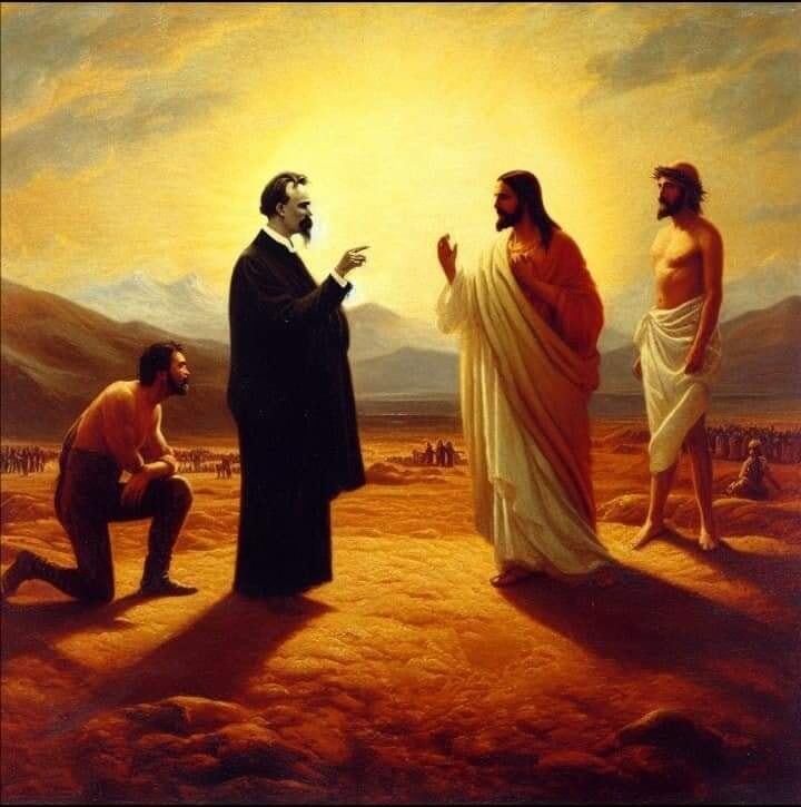 Así sería un encuentro entre Jesucristo y Nietzsche, según inteligencia ...
