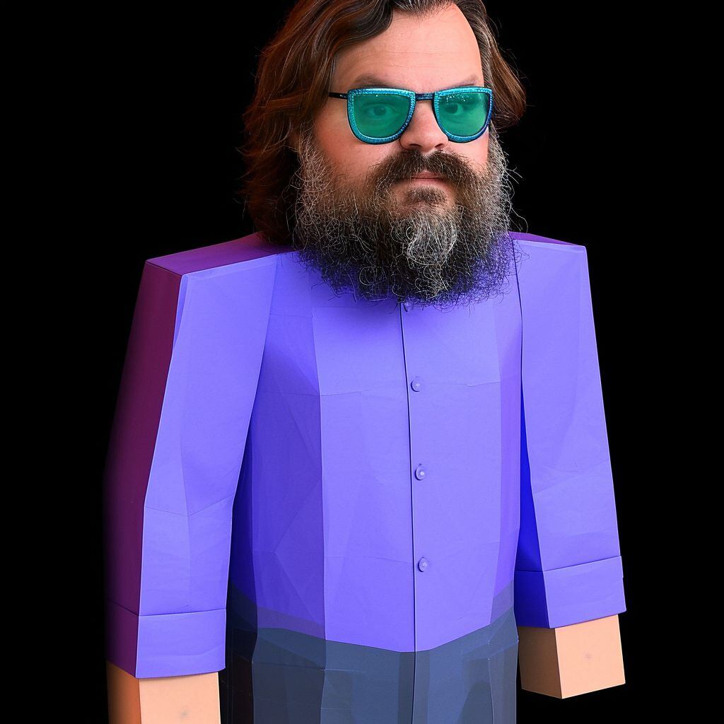 Así se vería Jack Black como Steve de Minecraft, según inteligencia ...