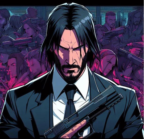 Así se vería el anime de John Wick, según inteligencia artificial | Hoy ...