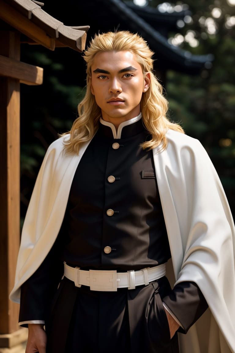 Así se vería Kyojuro Rengoku de Demon Slayer en la vida real, según la ...