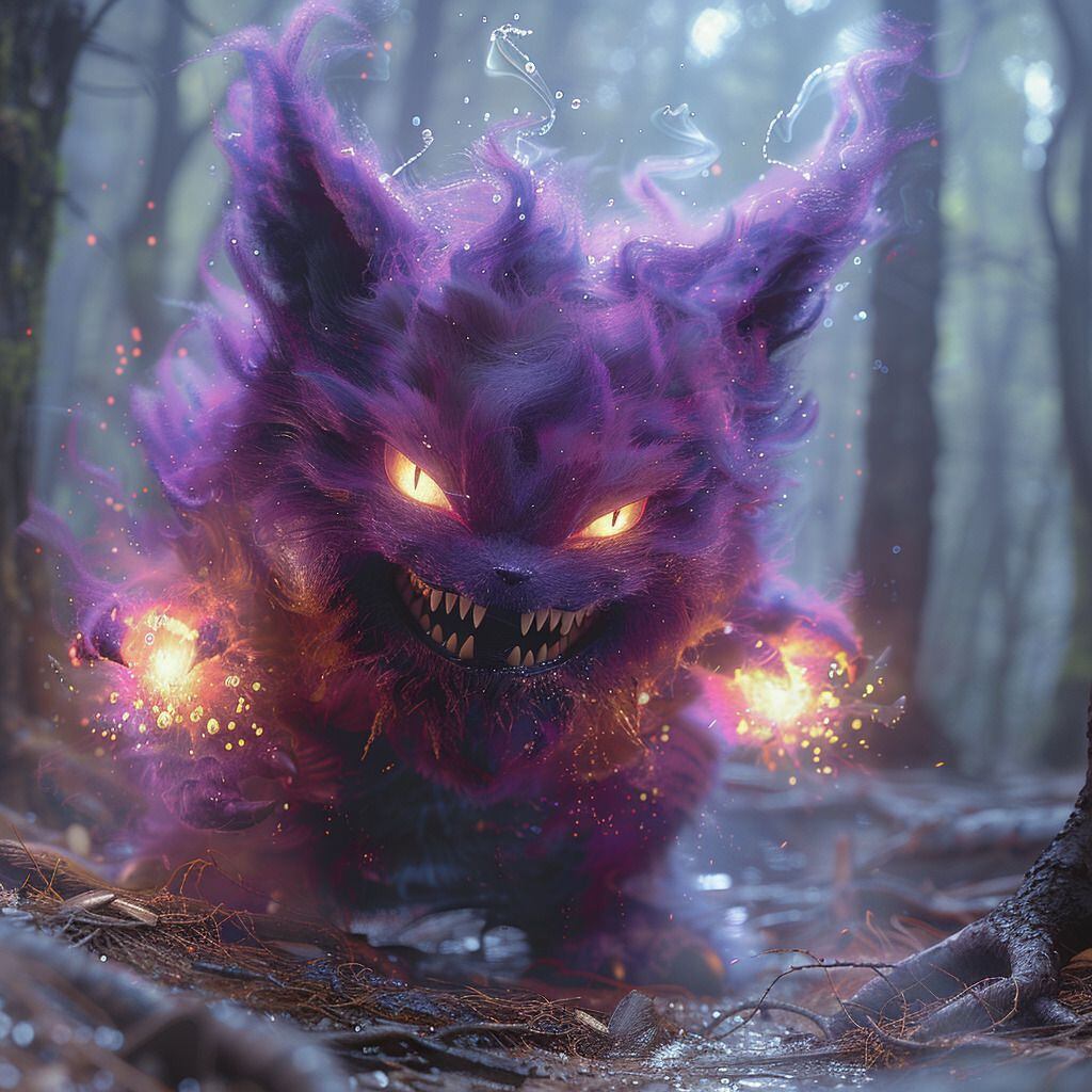 Así se vería Gengar en versión hiperrealista según una inteligencia ...