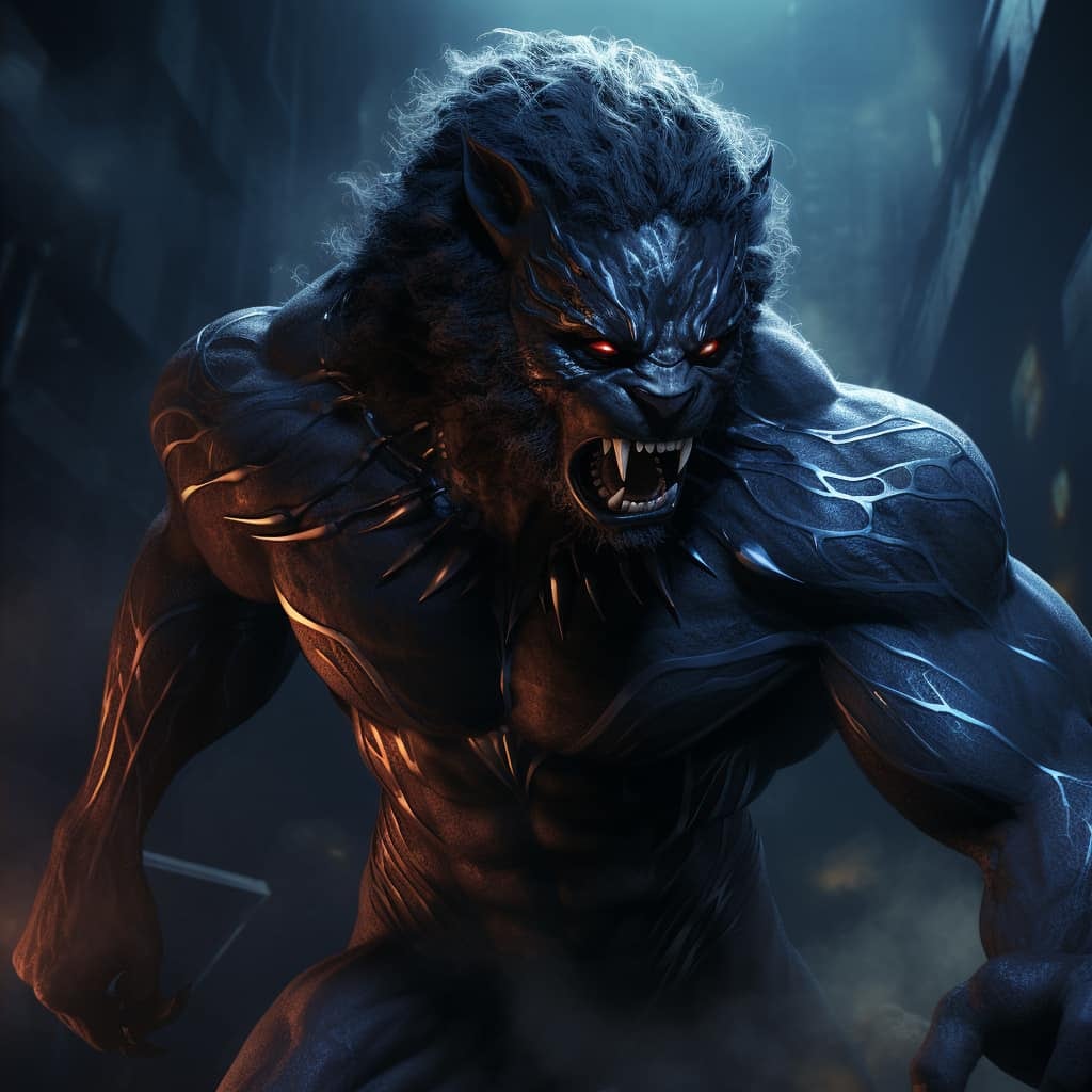 Así se vería "Black Panther" como un hombre lobo según una inteligencia artificial | Hoy Cripto
