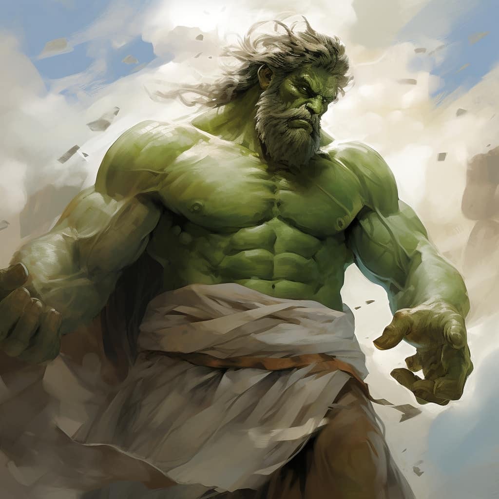 Así se vería Hulk de Marvel como dios de la antigua grecia según una ...