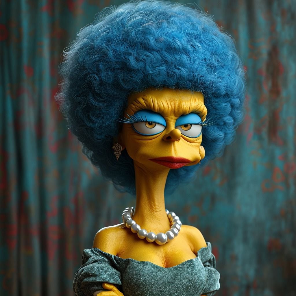 Cómo se vería Marge Simpson en la vida real según la IA - Noticias