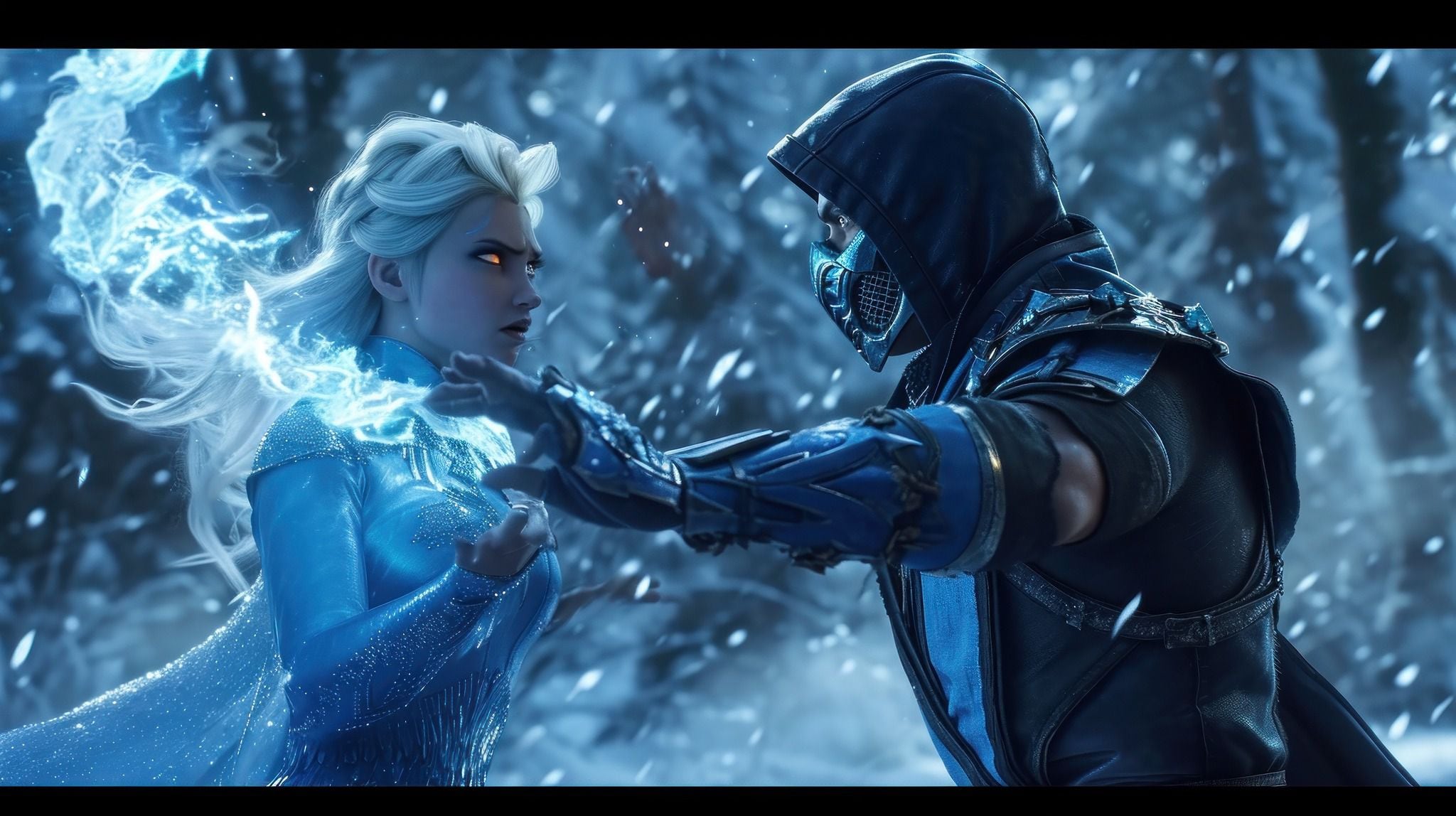 Así se vería una batalla entre Elsa y SubZero en la vida real según la ...
