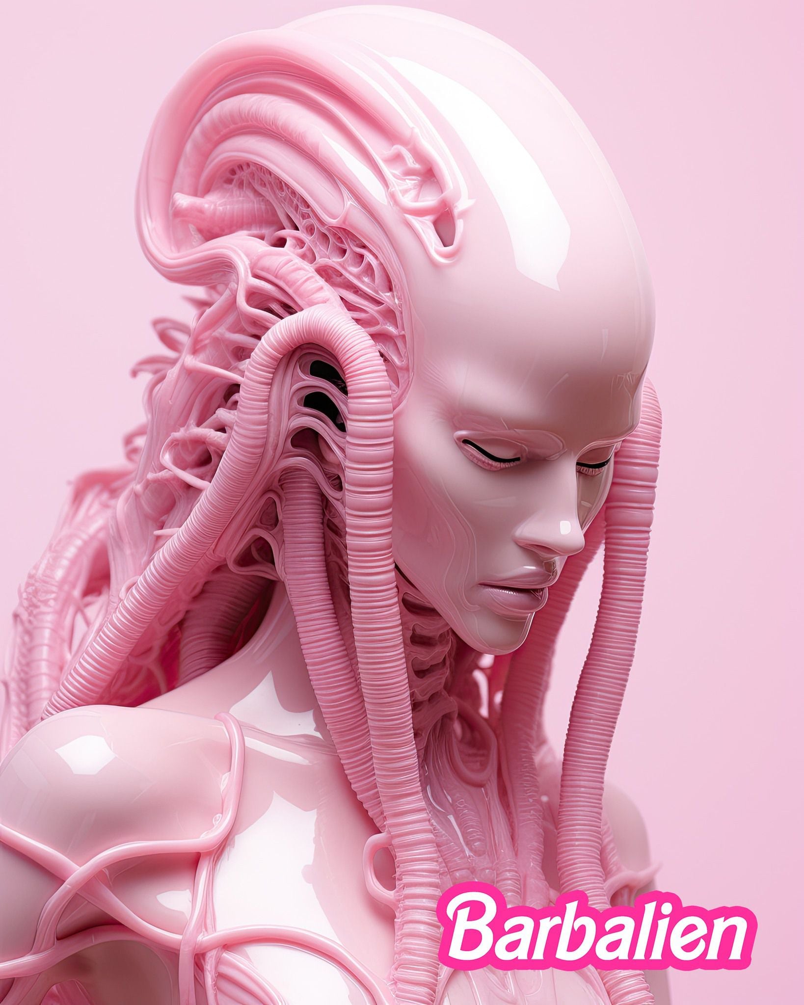 Así se vería "Alien" en el estilo de Barbie según una inteligencia ...