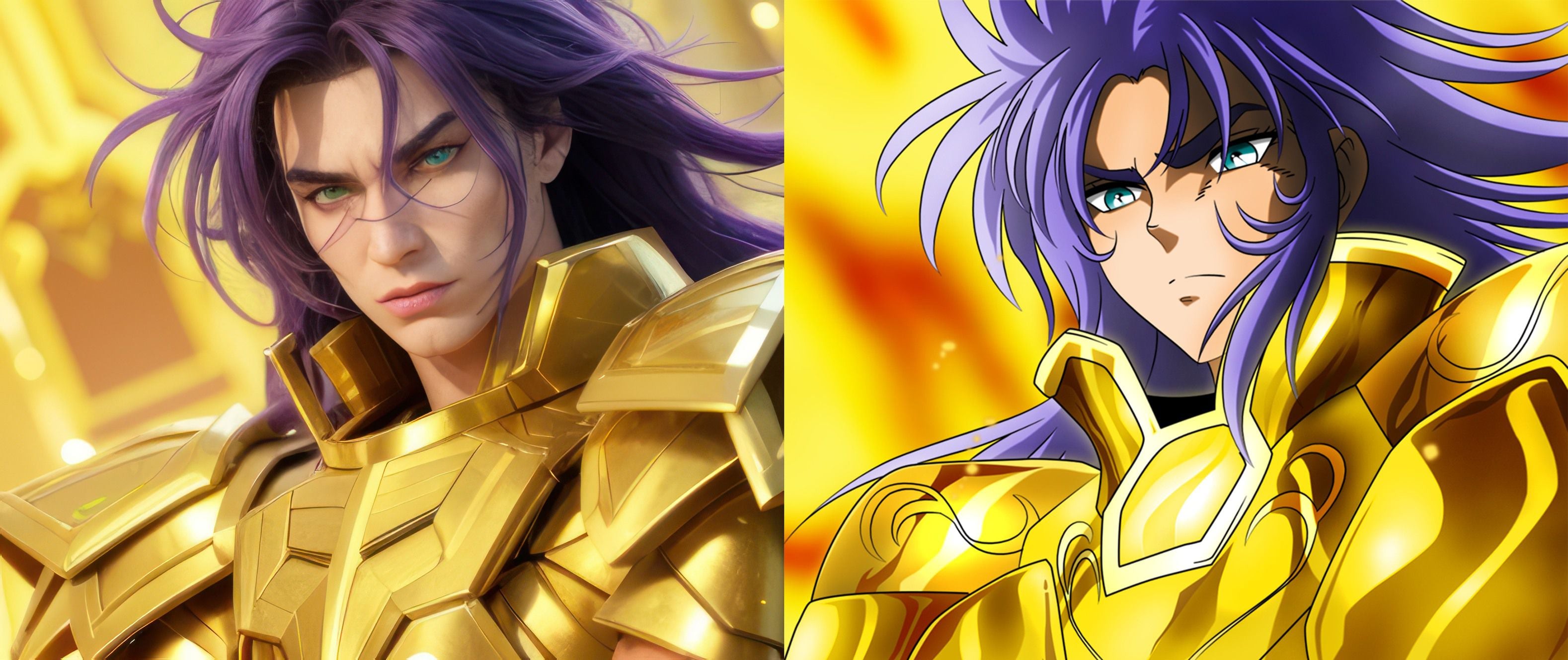 Así se vería Géminis de Caballeros del Zodiaco en la vida real, según la inteligencia artificial ...